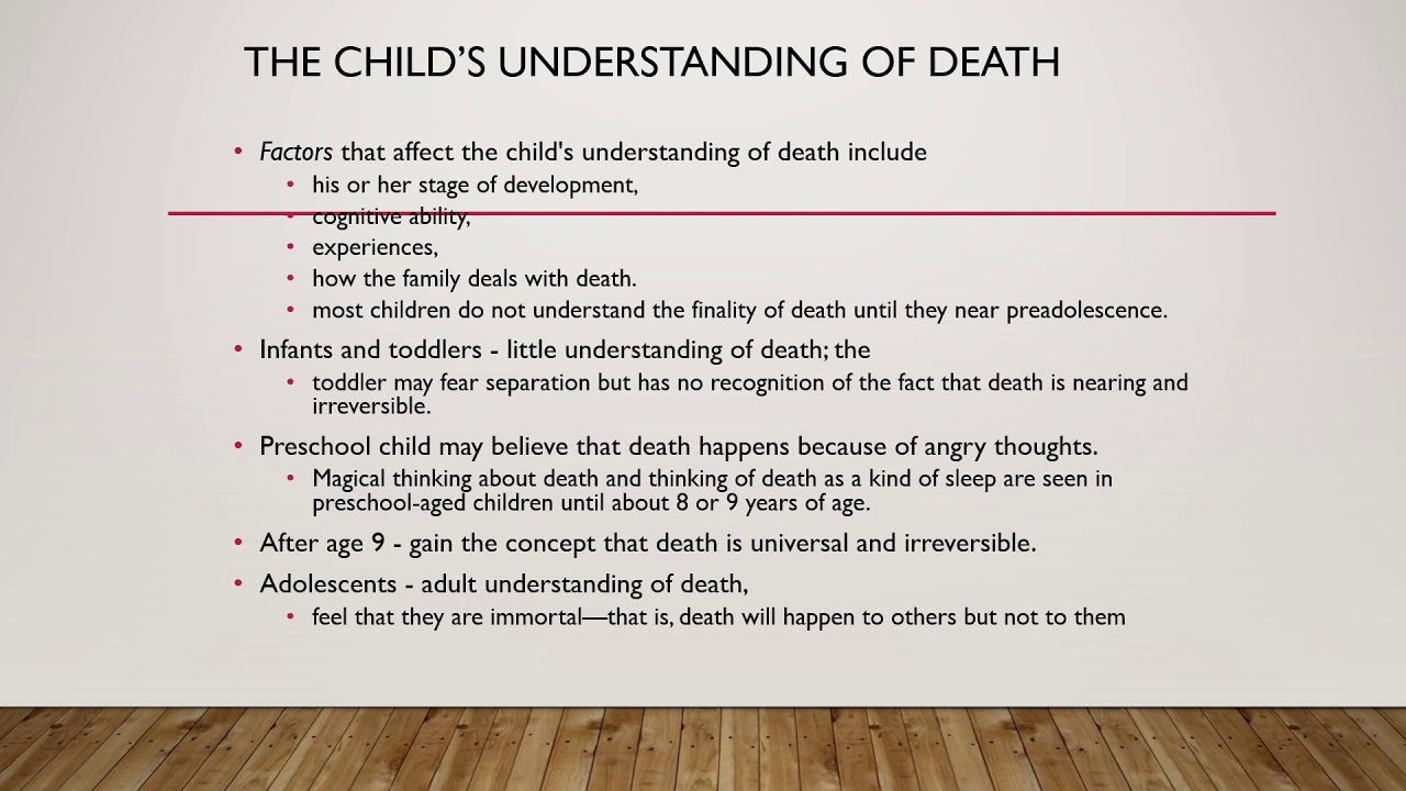 Nursing care for Dying child and her or his Family - YouTube