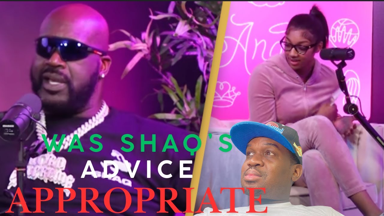 Shaq giving Angel Reese advice about her Cheeks being Out - YouTube