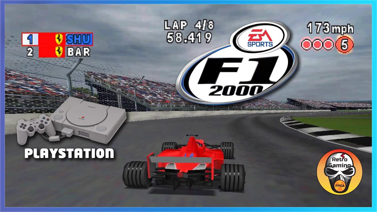 F1 2000 - Sony Playstation (PSX) gameplay on Mister FPGA - YouTube