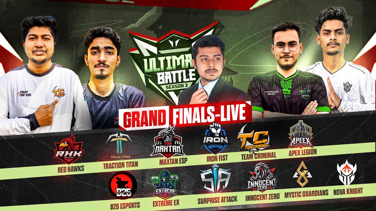 [🔴LIVE] GRAND FINAL || ULTIMATE BATTLE || HF ORG ft.RHK,EXE @Flickerz7 ...