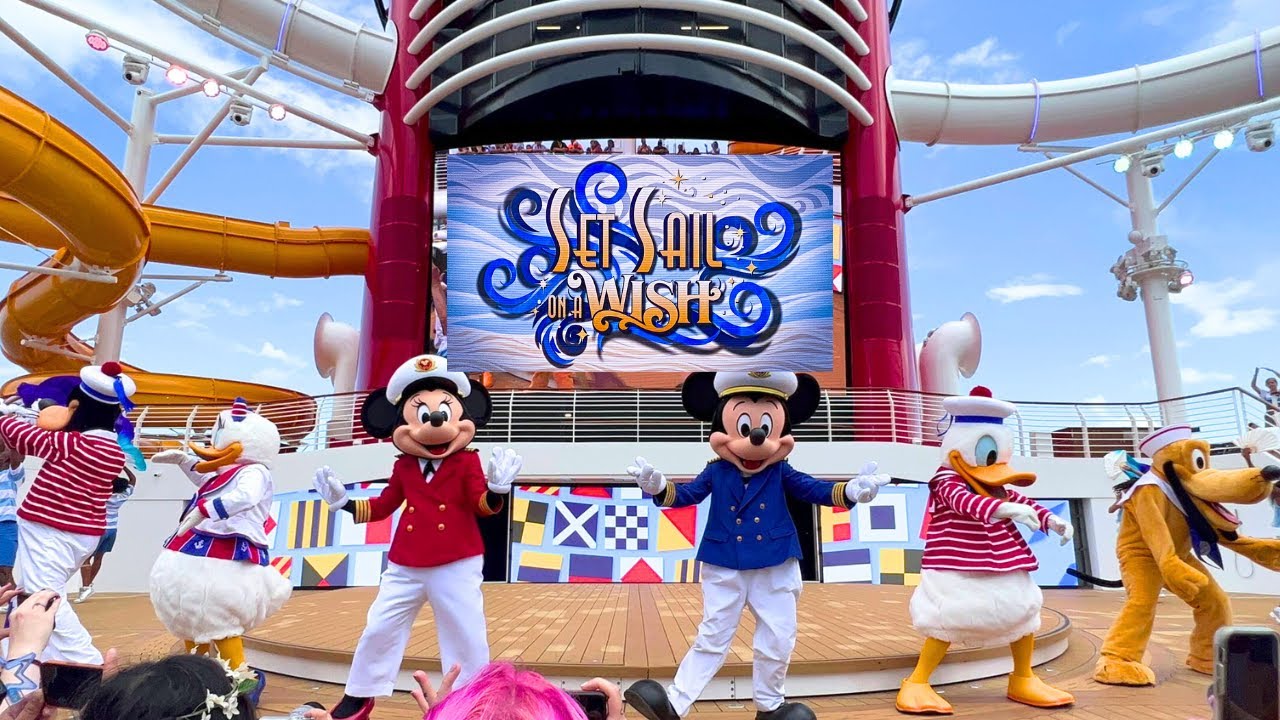Set Sail on a Wish | Disney Wish Sailing Away Party | Disney Cruise ...