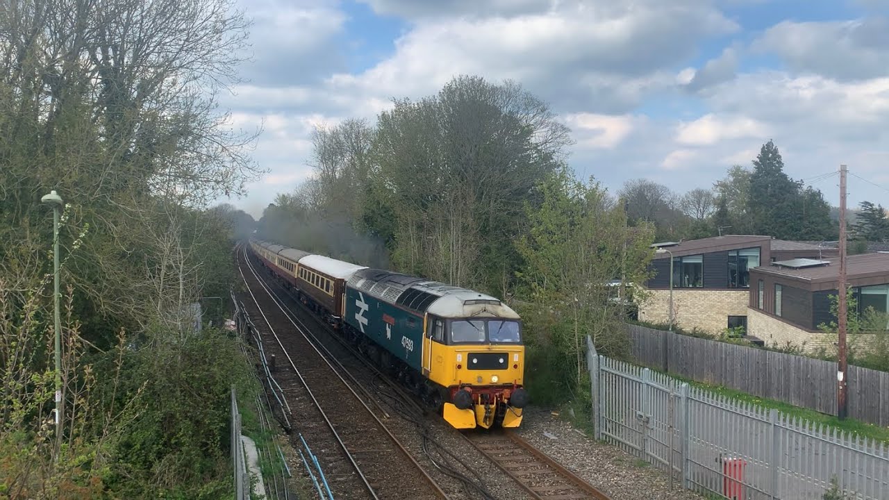 Class 47 + SR West Country | Awesome Tones | 47593 + 34046 ‘Braunton ...