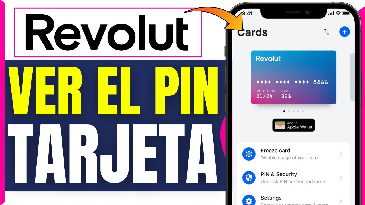 Como Ver El Pin De Mi Tarjeta Revolut ( En 2025 ) - YouTube