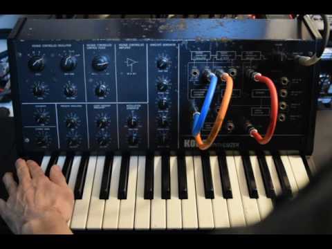 KORG MS-10 and Loop Machine. Play electronic music. - YouTube