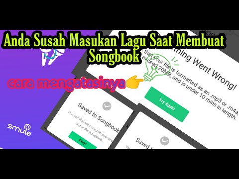 Cara mengatasi lagu mp3 gagal di upload untuk songbook || Tutorial smule terbaru