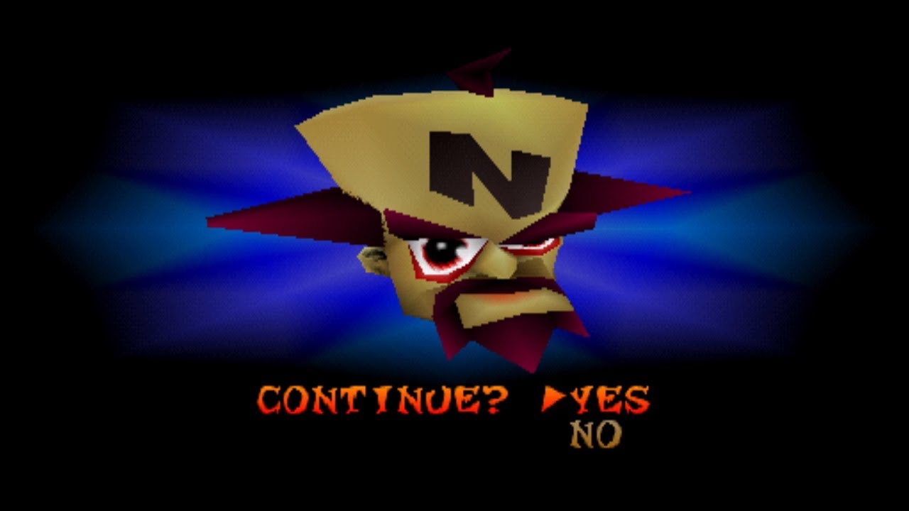 Crash Bandicoot 2 - Game Over - YouTube