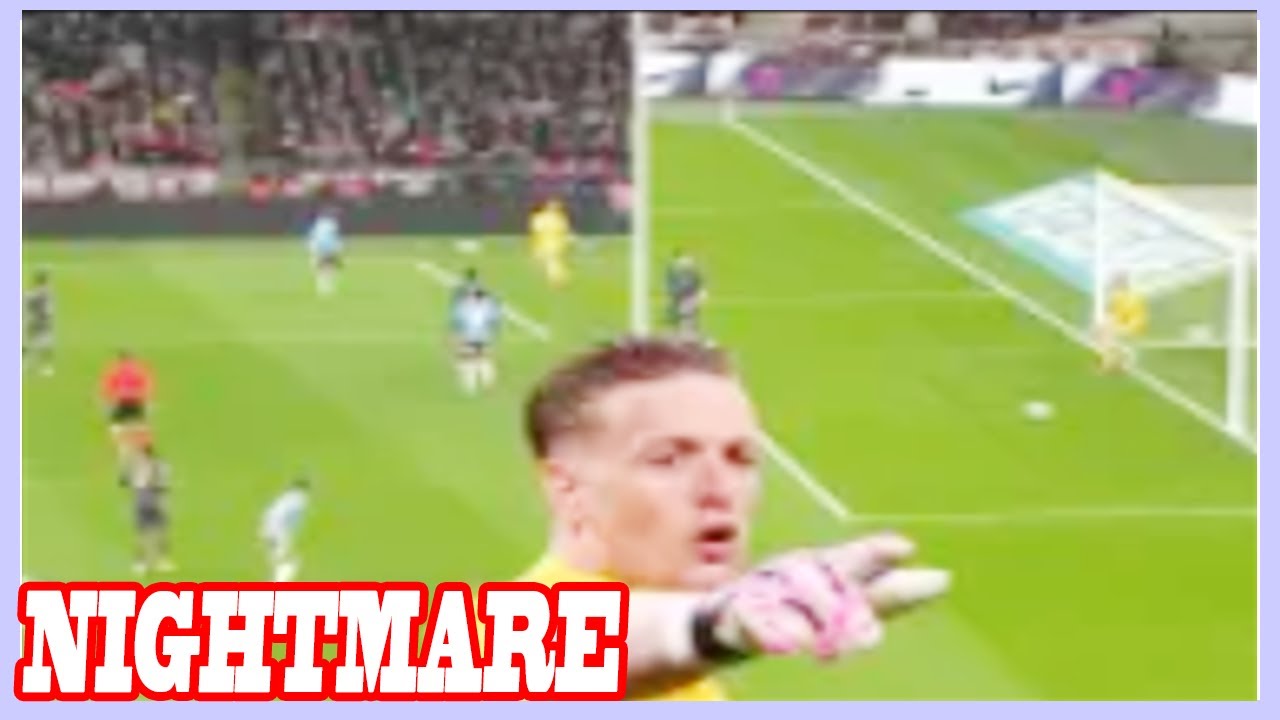 JORDAN PICKFORD suffered a nightmare blunder in England's friendly ...