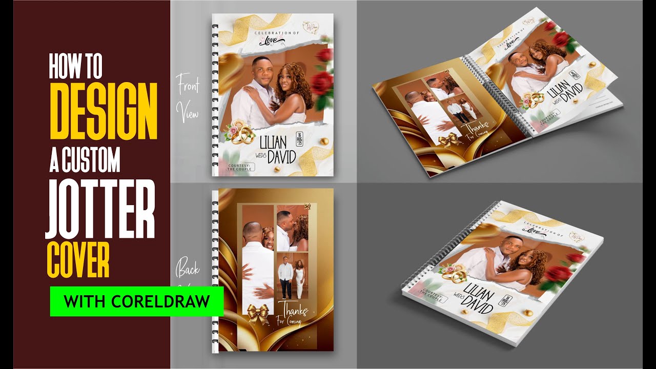 Design a custom jotter cover with CorelDraw! This step-by-step tutorial ...