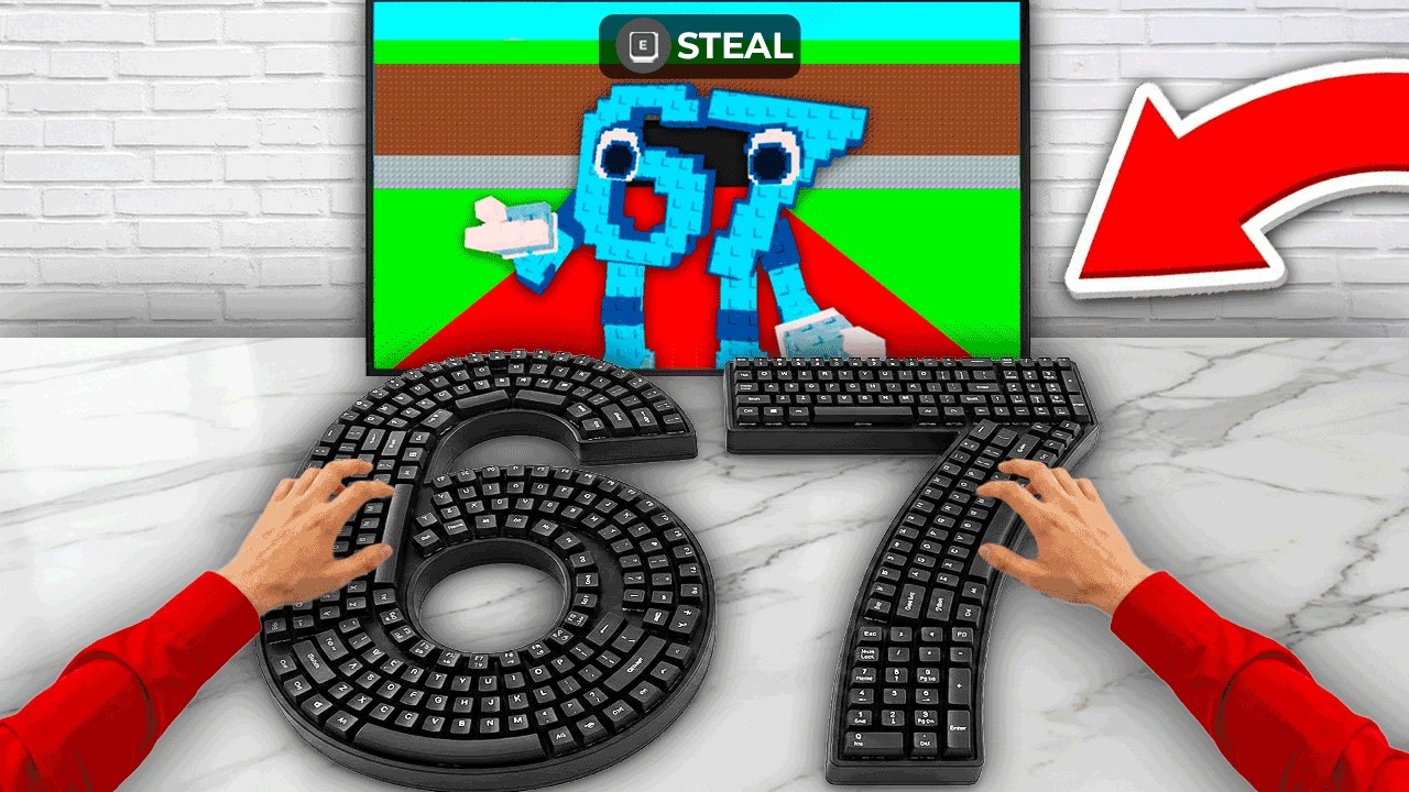 Steal A Brainrot But Every Steal = Keyboard GROWS! - YouTube