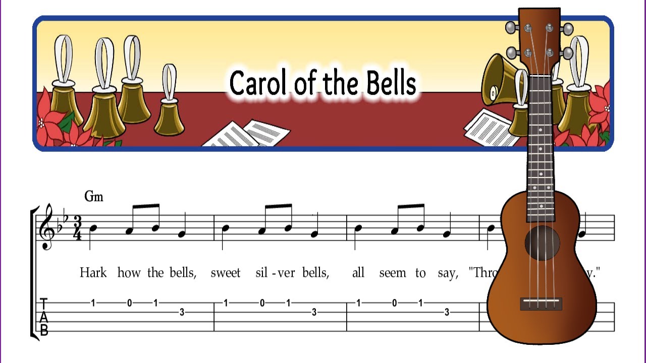Carol of the Bells - Easy Christmas Ukulele Sheet Music with TAB ...