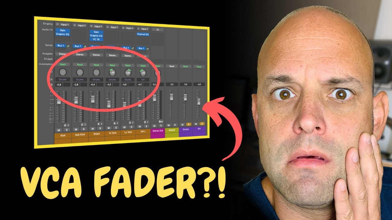 VCA Fader, Gruppen und Busse - Was ist der Unterschied? || Mixing Tutorial deutsch - YouTube