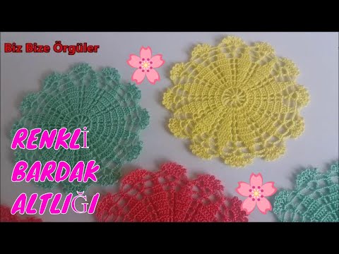 Dantel Bardak Altı Motif (Örgü Lif Patik Oya El İşi)
