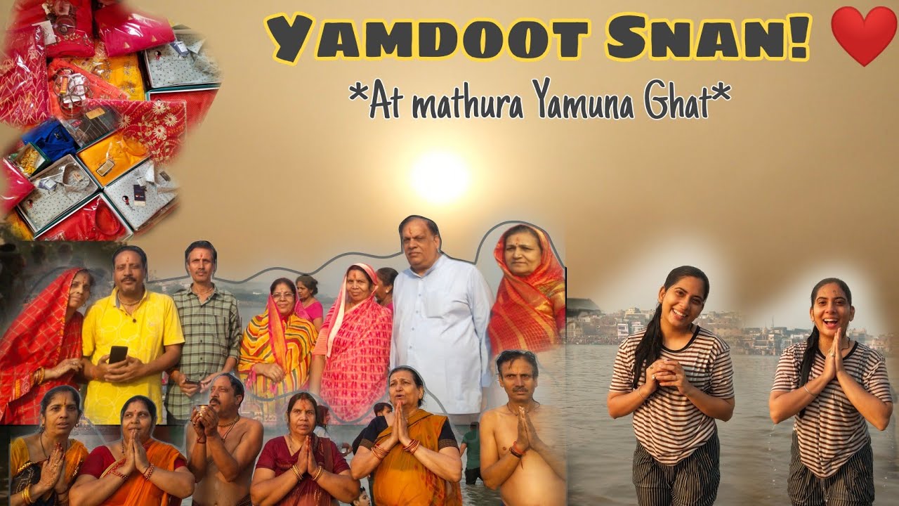 Bhai Dooj Par Yamdoot Snan Kia Yamuna Vishram Ghat Pe🙏 || **my first ...
