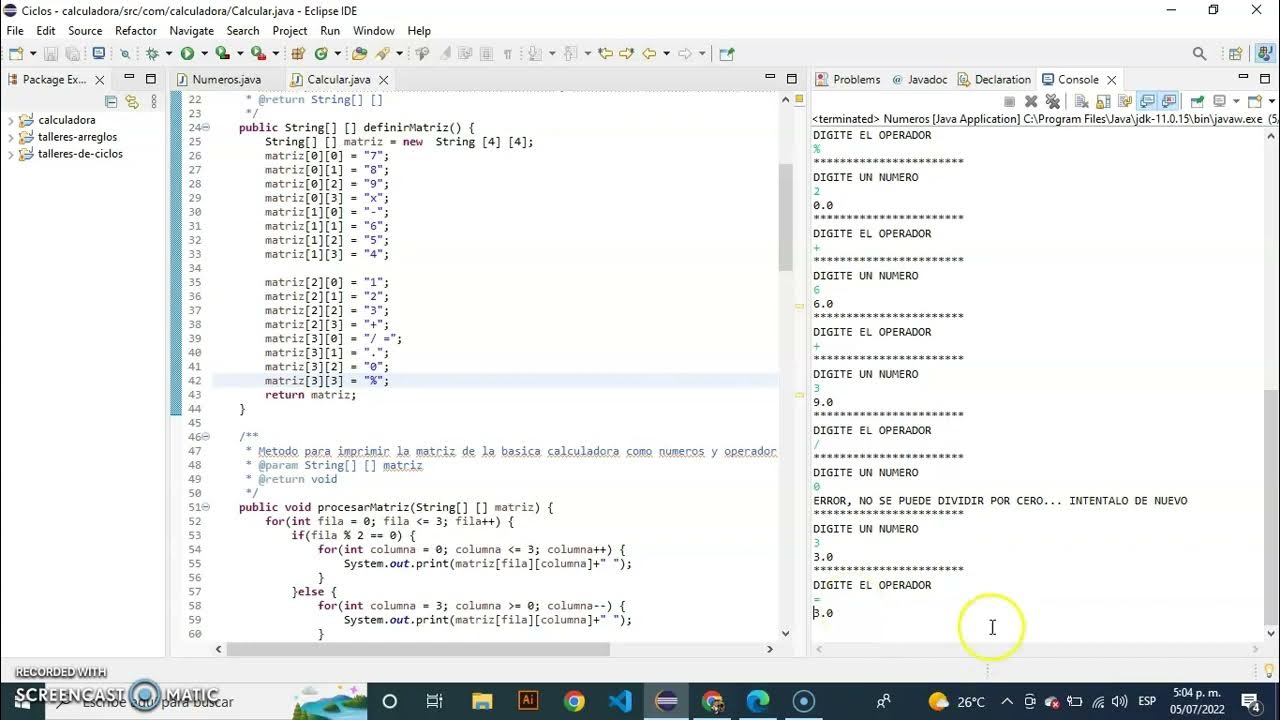 Calculadora en Java con Eclipse - YouTube