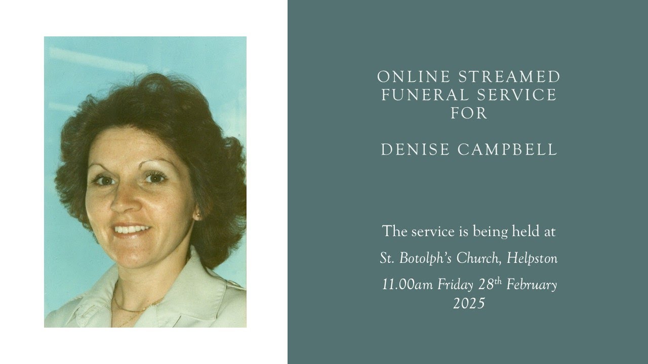 Funeral Service for Denise Campbell - YouTube