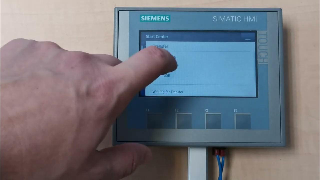 Restoring HMI with Backup files via USB - YouTube