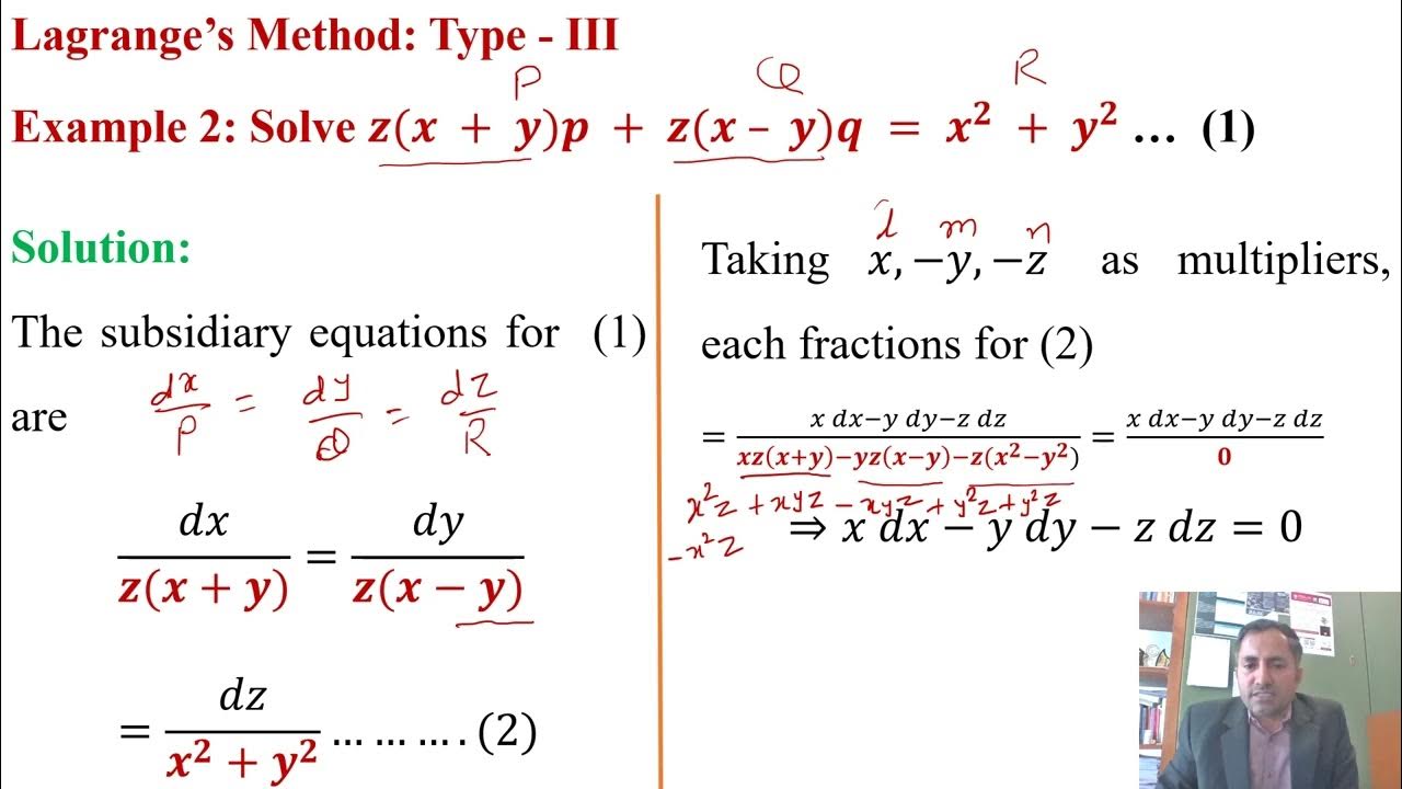 Lagrange's Method Type - III - YouTube