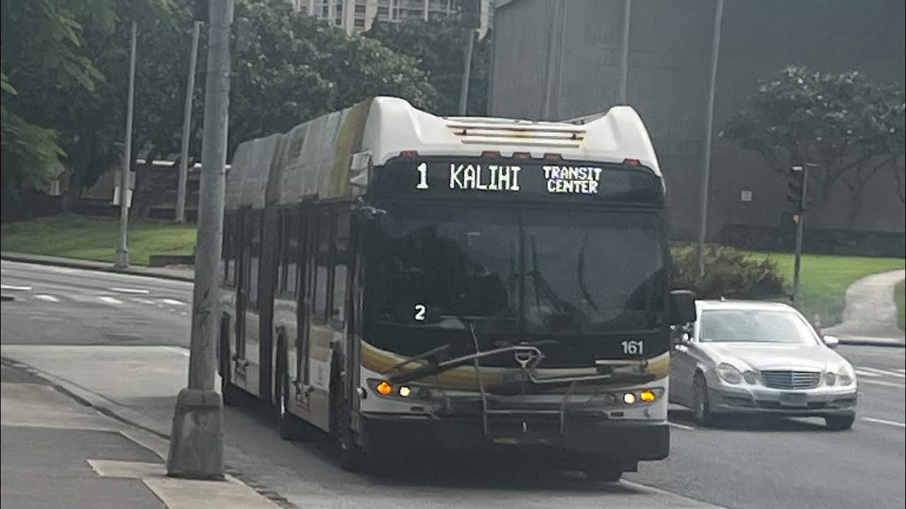 Honolulu TheBus #161 Route 1 - Kalihi Transit Center - YouTube