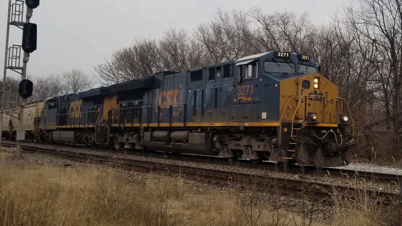 CSX 3271 Westbound Terre Haute, IN - YouTube