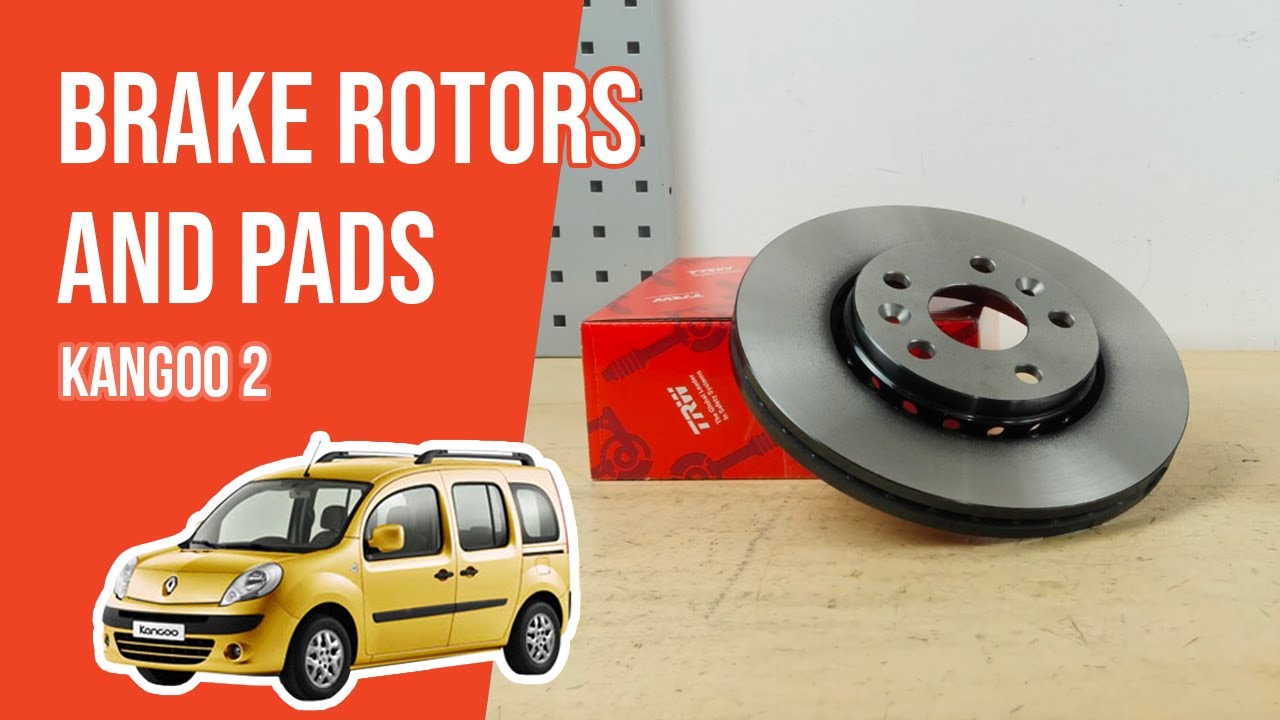 How to replace the front brake discs and pads Kangoo mk2 🚗 - YouTube