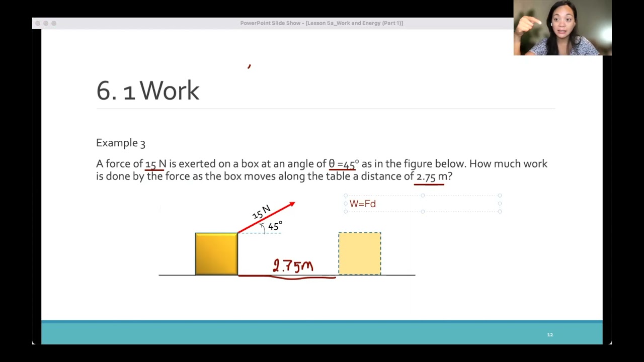Solving Work with angle - YouTube