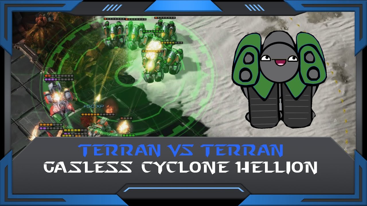 StarCraft 2 (RuFF Highlight): Gasless Cyclone Hellion - YouTube