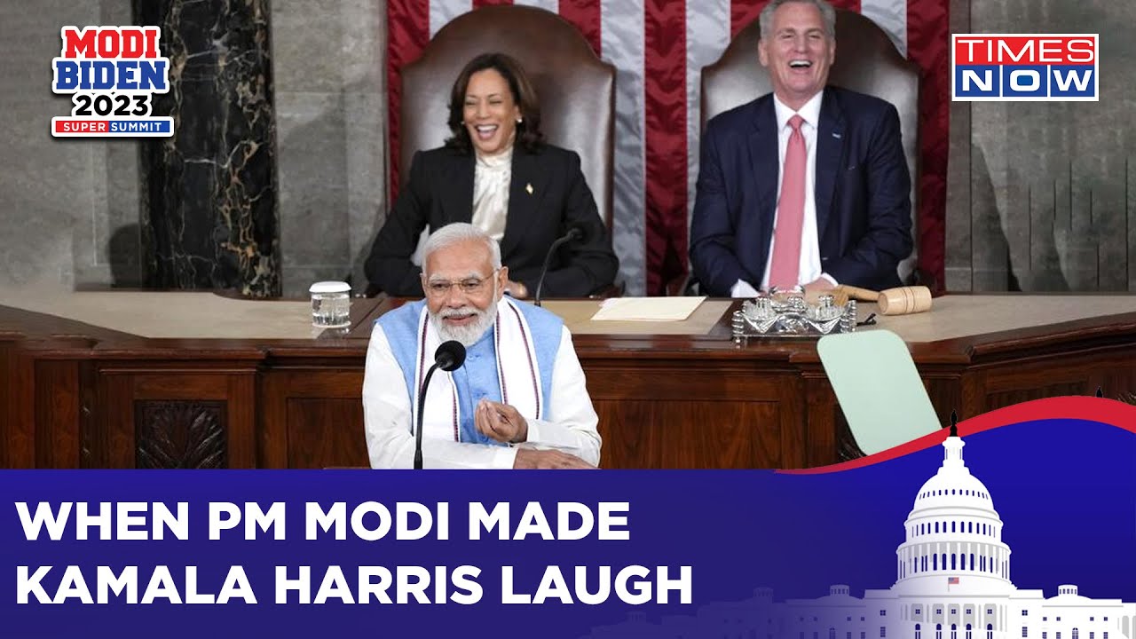 Kamala Harris Bursts Into Laughter After PM Modi Said This While ...