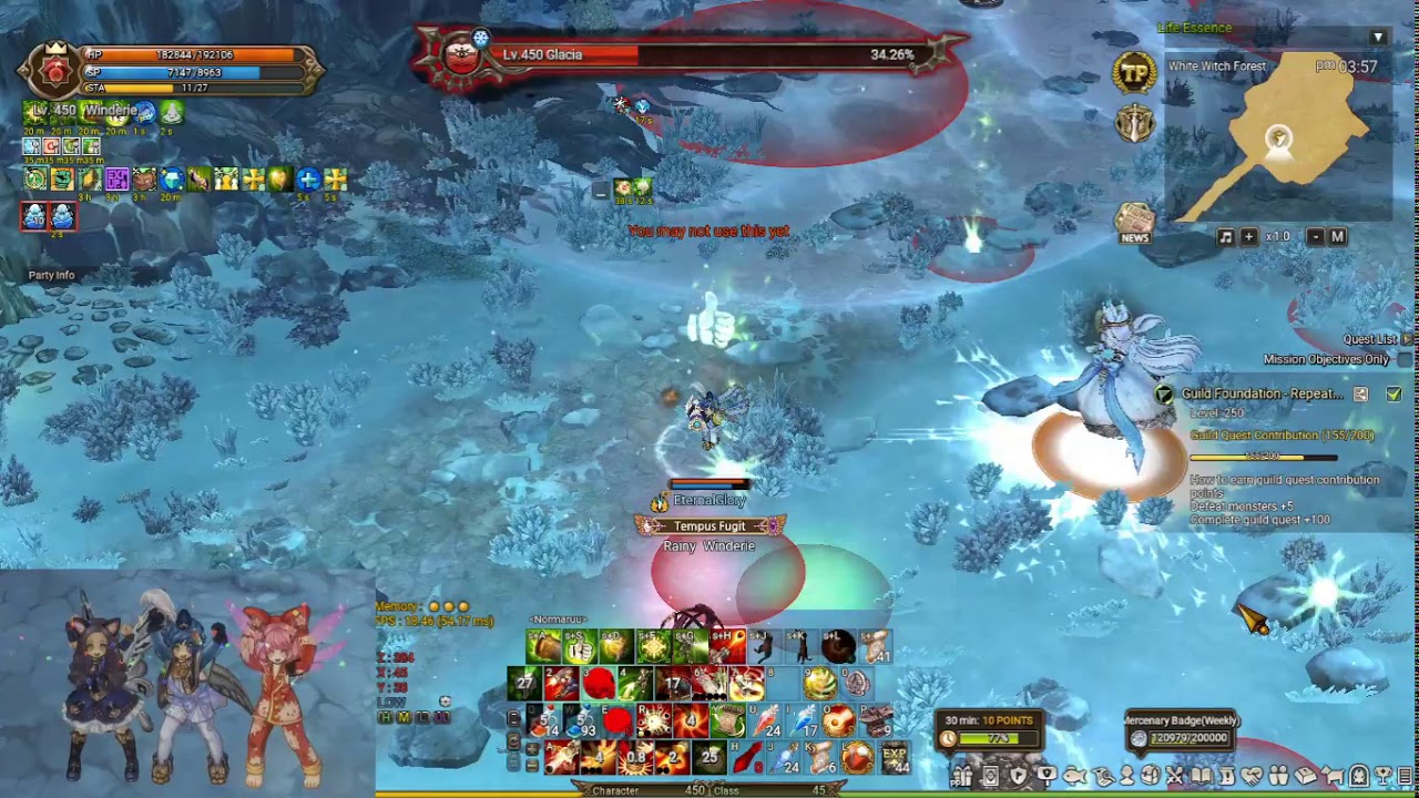 [Tree Of Savior] White Witch Forest Unique Solo (Cannoneer - Matross ...