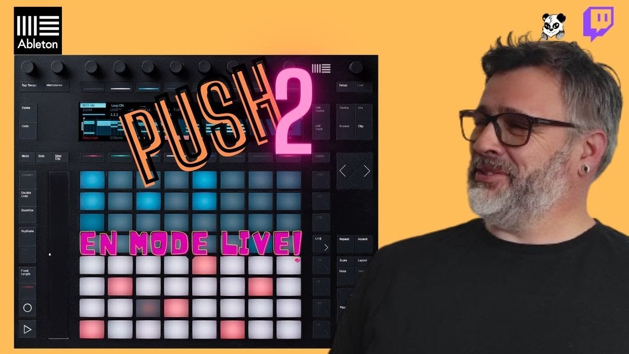 Une session LIVE, préparation et dev de la track , avec le DAW Ableton et son contrôleur: le ...