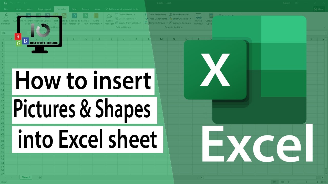 How To Insert Pictures Shapes Into An Excel Worksheet YouTube how-to-insert-pictures-shapes-into-an-excel-worksheet-youtube
