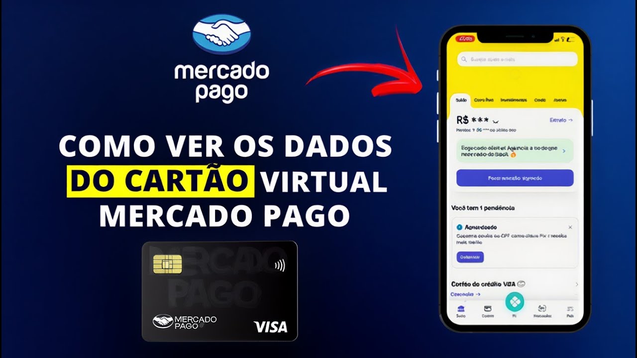 Como Ver os Dados do Cartão Virtual Mercado Pago pelo Celular — Passo a ...