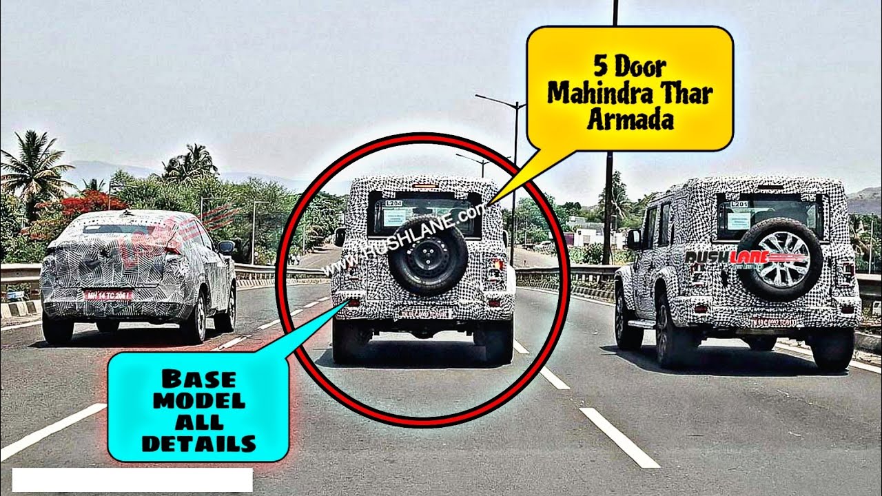 2024 5 Door Mahindra Thar Armada Base Model Details Revealed 💥 Interior ...