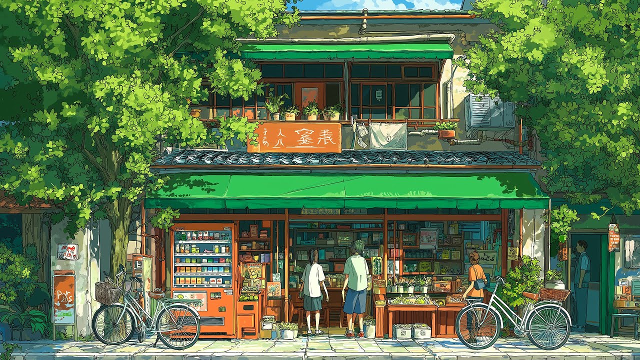 Ghibli Morning Market Life Soft Studio Ghibli Music for Relax, Study ...