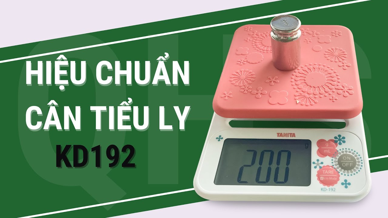 Hiệu chuẩn cân tiểu ly KD192 - YouTube