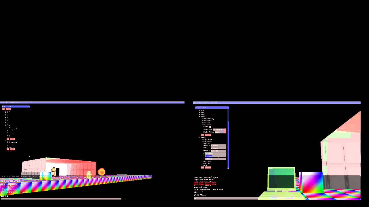 Trillek synchronized multiplayer movement - YouTube