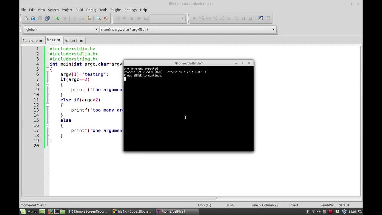 Commandline arguments in C Language - YouTube