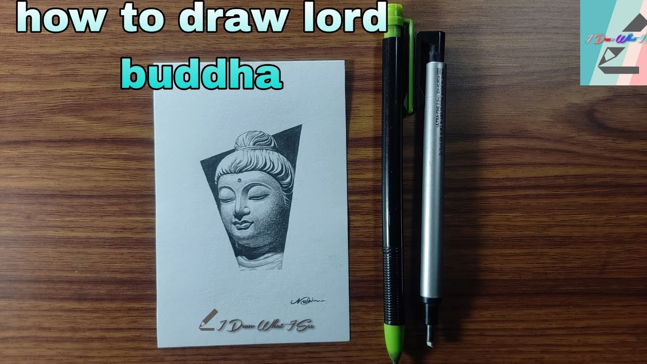 how to draw lord buddha | Lord buddha | pencil sketch | realistic - YouTube
