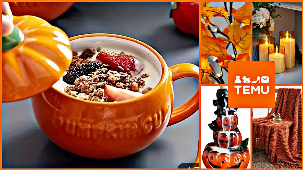 BARGAIN BEAUTY | TEMU HAUL | AUTUMN & HALLOWEEN | HOME DECOR - YouTube
