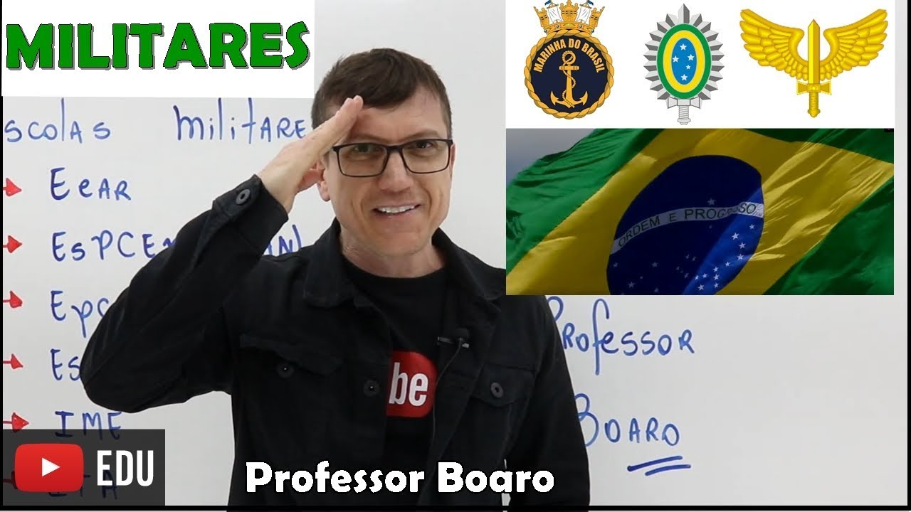 Cursos MILITARES com o Professor Boaro - YouTube