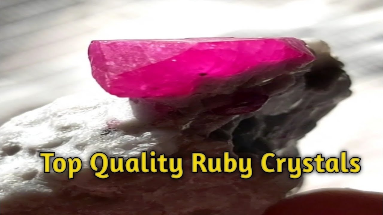 Ruby crystals | Top Quality Ruby Crystals - YouTube