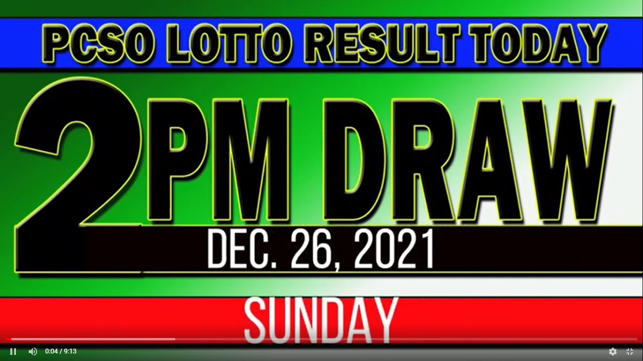 LOTTO RESULT TODAY 2PM DRAW – DECEMBER 26, 2021 | 3D | 2D | SWERTRES ...