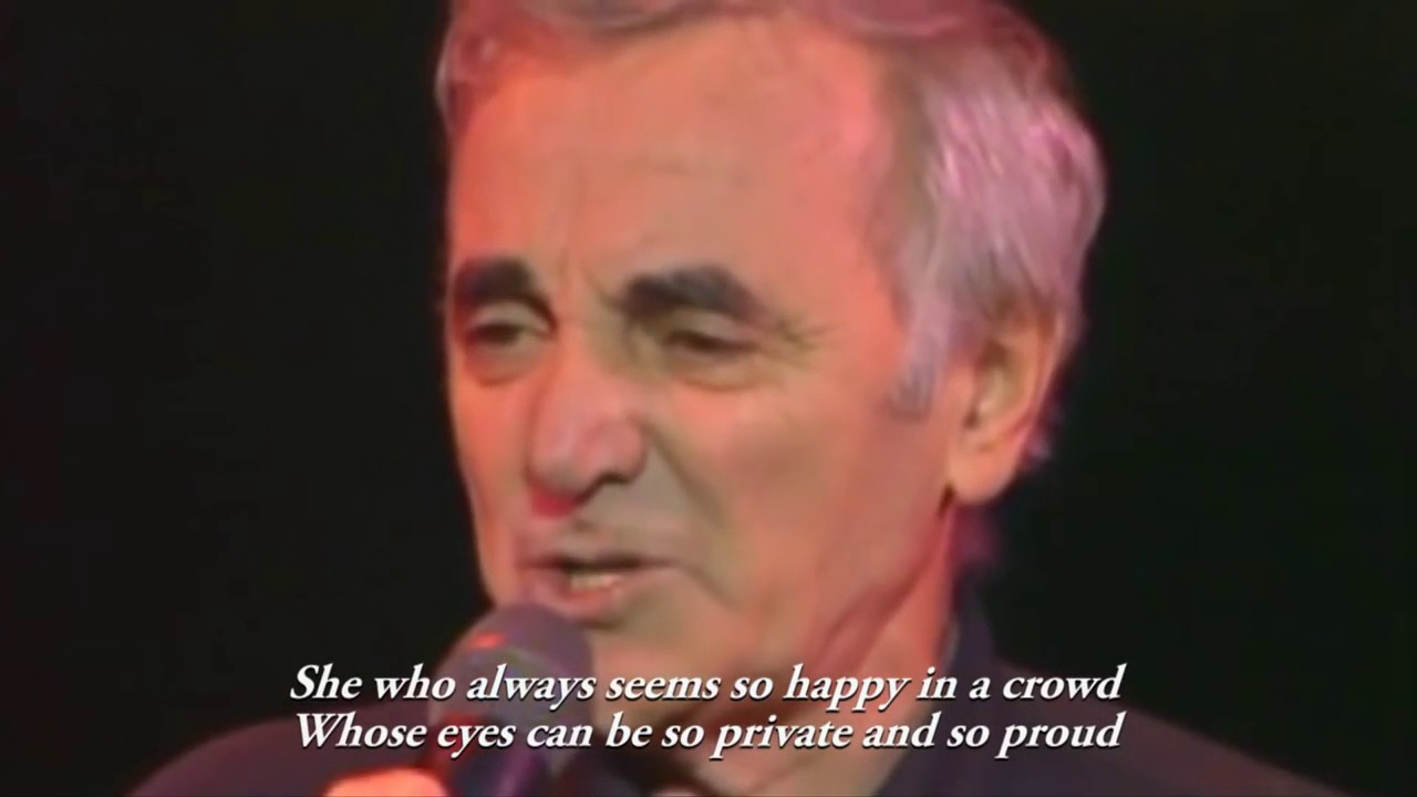 Charles Aznavour She Lyrics HD mp4 - YouTube