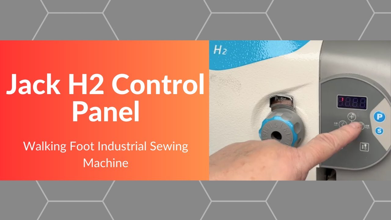 Walking Foot Industrial sewing machine - Jack H2 Control Panel & Blue ...