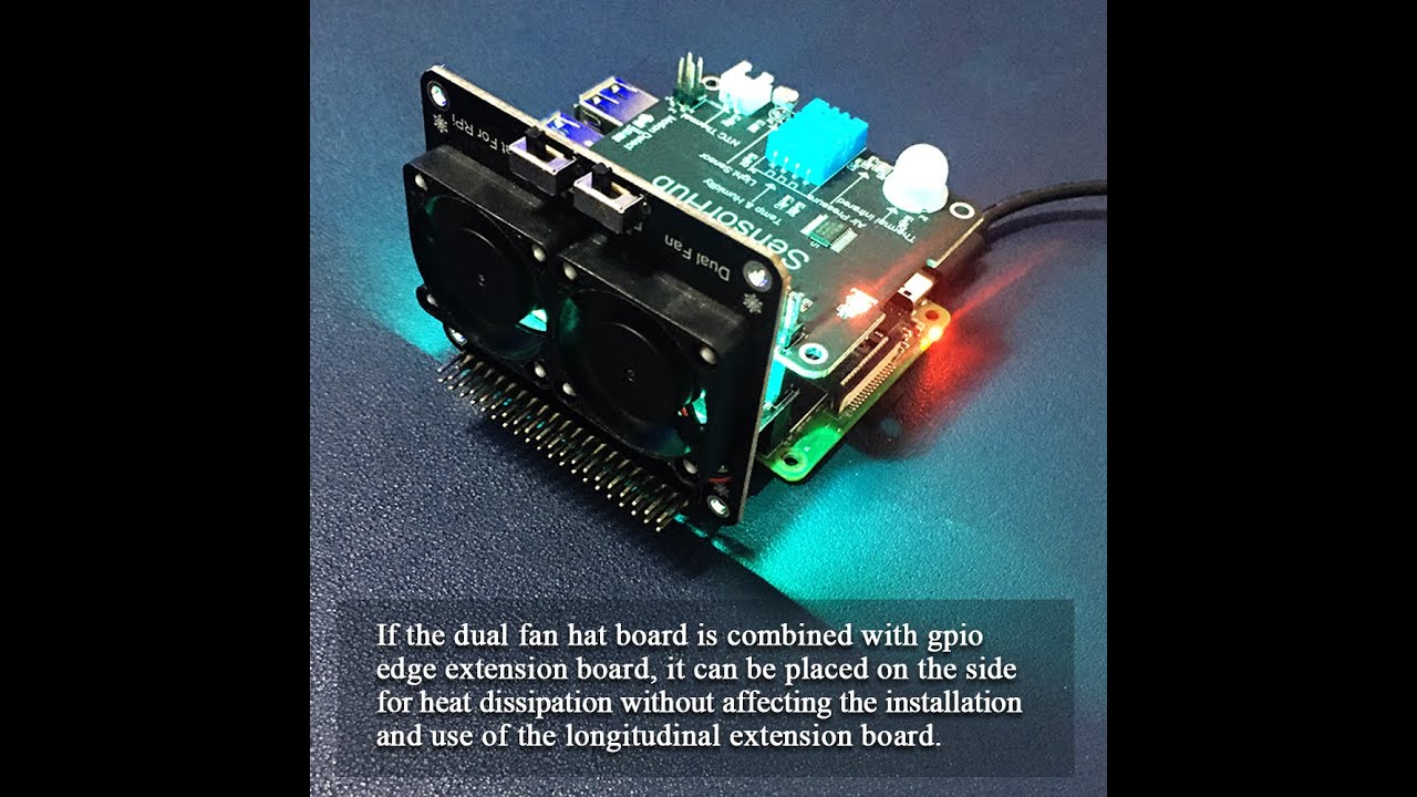 Dual Fan Hat for Raspberry Pi - YouTube