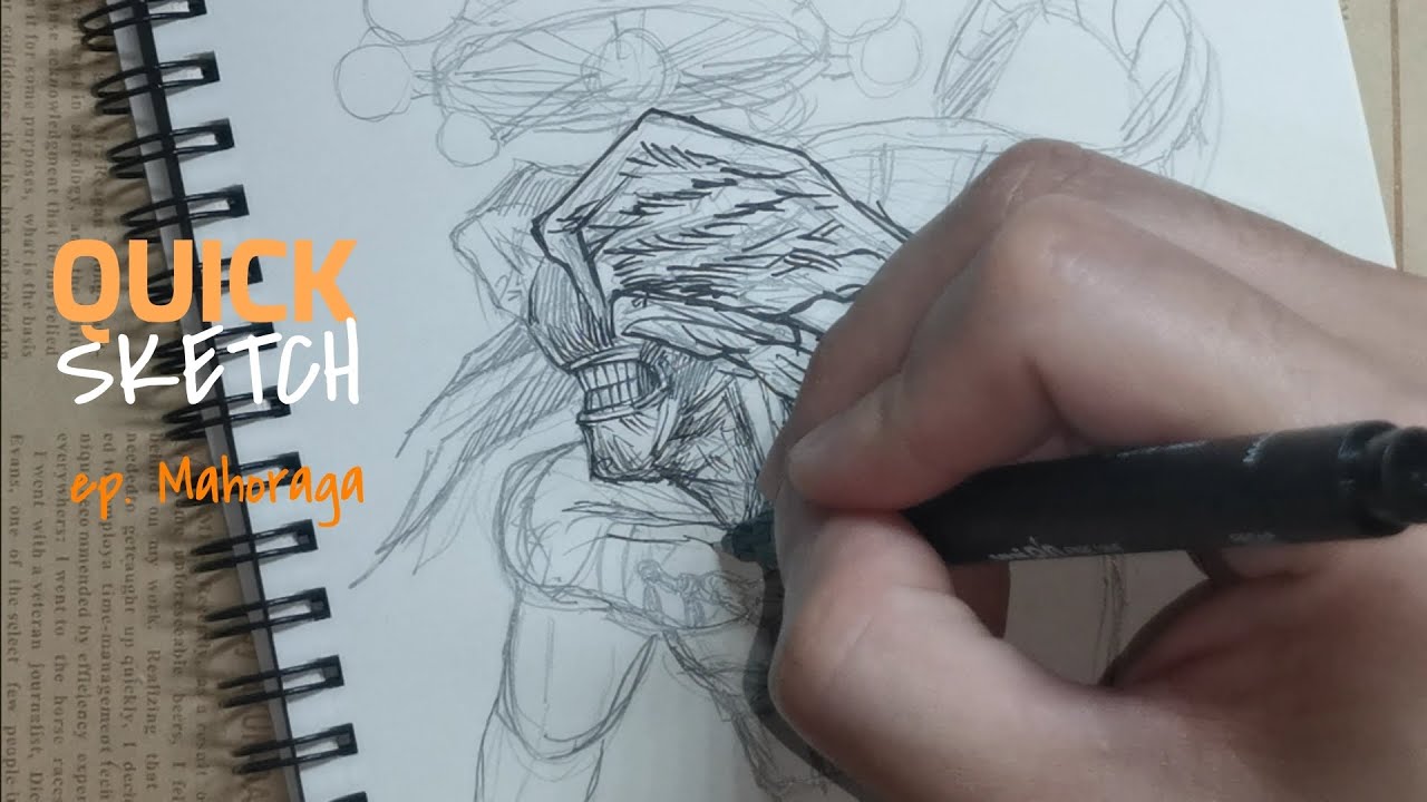 Quick Sketch : Mahoraga | Jujutsu Kaisen JJK - YouTube
