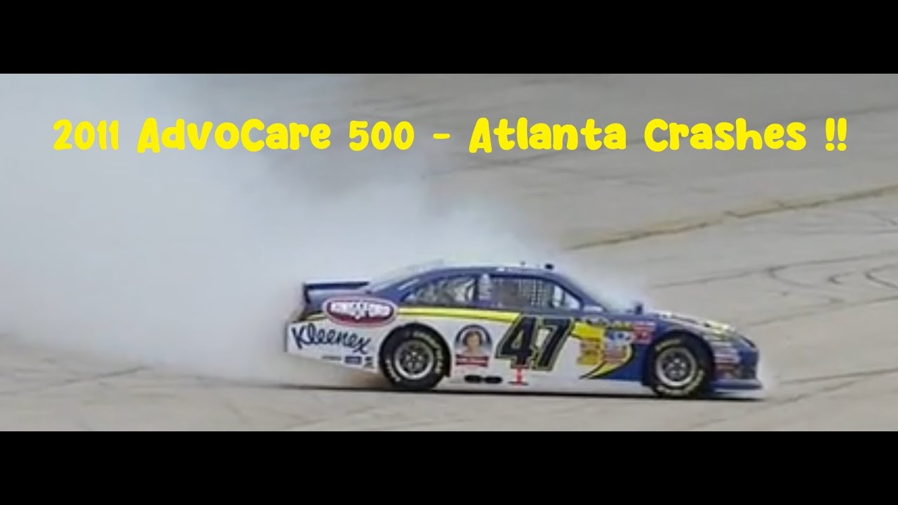 NASCAR - ALL CRASHES - 2011 AdvoCare 500 - Atlanta - YouTube
