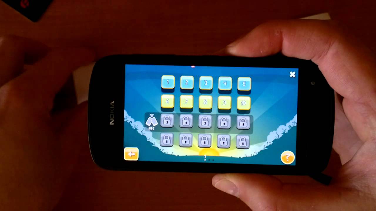 Unlocking Angry Birds levels with NFC on Nokia 808 PureView - YouTube