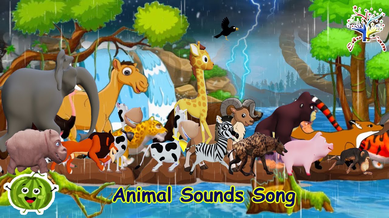 Animal Sound Song || What Sound Does The Animals Make? AM8AO || EduFam ...