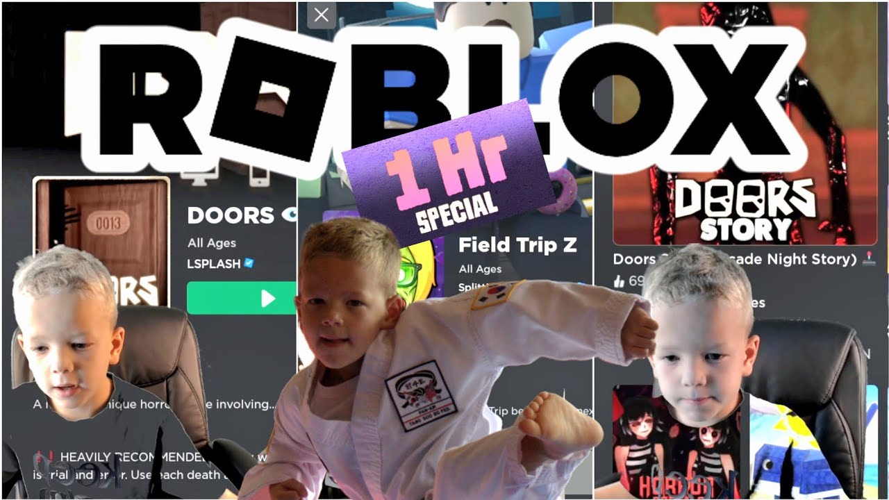 Jude Plays Roblox in a 1 hr special! Doors, Story, & Field Trip Z! 🎮 ...