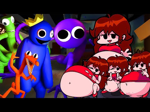 Friday Night Funkin' VS Rainbow Friends VS NEW FAT GIRLFRIEND (ALL PHASES) (FNF MOD/Chapter 2)